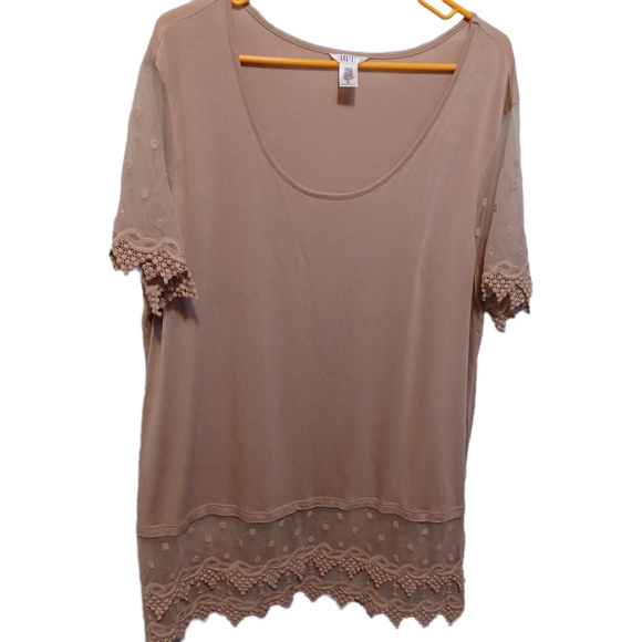 Kaktus | Tops | Kaktus Scalloped Hem Layered Blouse Size Xlarge | Poshmark
